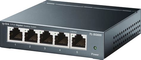 Tp Link 5 Port 10 100 1000 Mbps Unmanaged Switch Black Tl Sg605 Best Buy