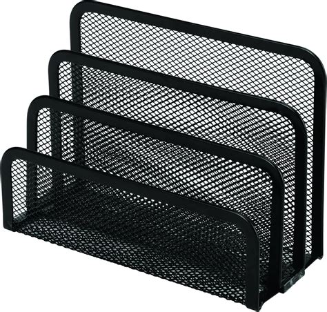 ESSELTE Mesh Vertical Organiser File Sorter Black Desk Supplies