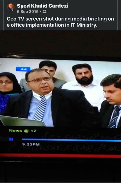 Digitalisation And Paperless Working In Moitt Syed Khalid Gardezi