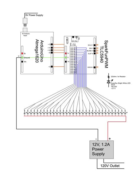 Tlc5940 Dual Power Supply Issues Leds And Multiplexing Arduino Forum