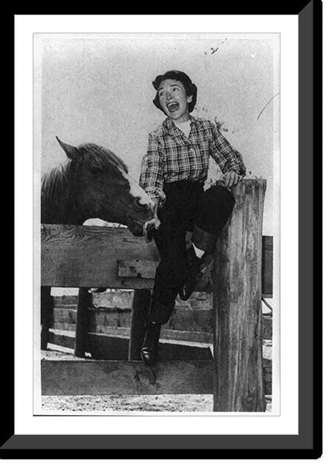 Historic Framed Print In A Brave Moment Nancy Let The Horse Lick Her