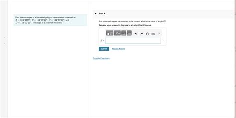 [solved] Four Interior Angles Of A Five Sided Polygon Trav