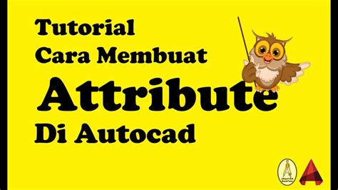 Cara Membuat Attribute Di Autocad Trik Mudah Youtube
