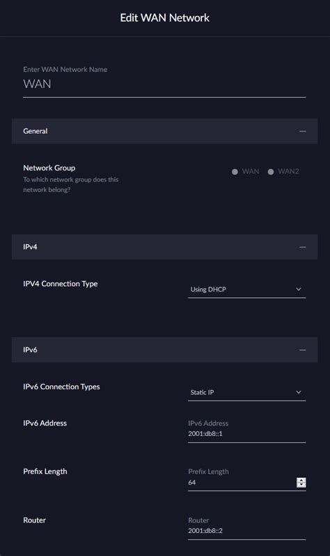 Unifi Udm Usg Configuring Dhcpv6 Pd And Static Ipv6 Addressing Ubiquiti Support And Help Center