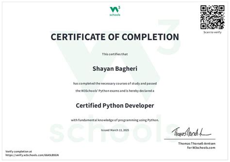Im Happy To Share That Ive Obtained A New Certification Python From