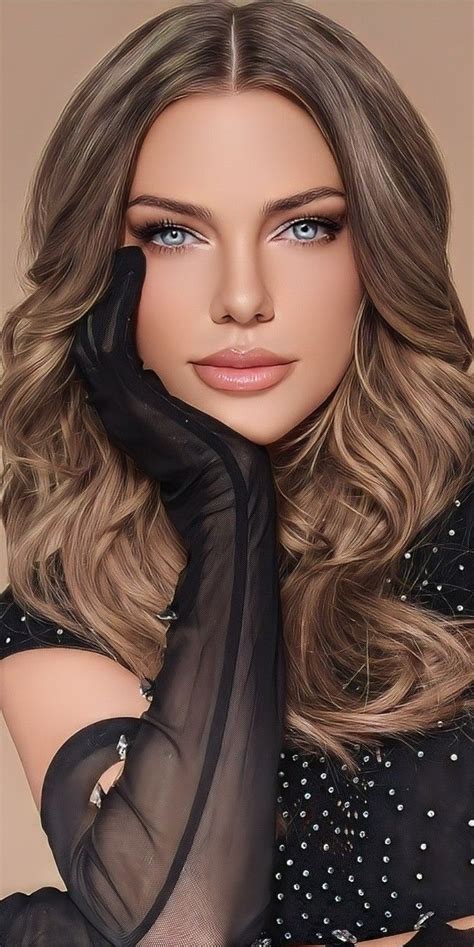 Hello Beautiful Beautiful Women Pictures Lovely Dress And Gloves Half Shaved Hair Foto