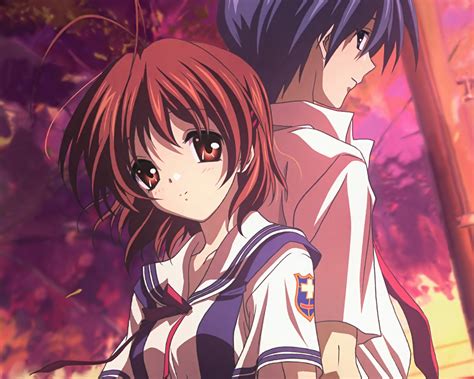 Download Tomoya Okazaki Nagisa Furukawa Anime Clannad Hd Wallpaper