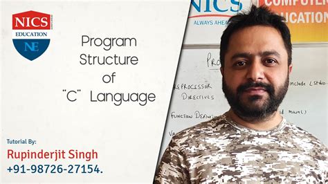 Program Structure Of C Language Youtube