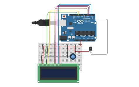 Circuit Design Demonstration Capteur Dht Tinkercad