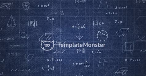 Hand Draw Math Formulas Blue 3 273256 Templatemonster