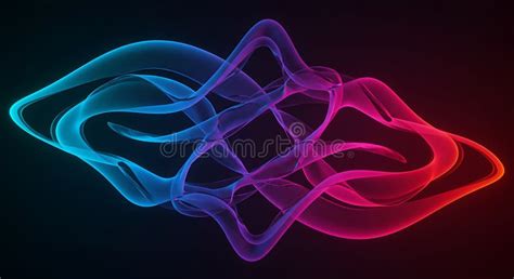 Abstract Fluid Wave Forms With Flowing Light Gradient Stock Illustration Illustration Of