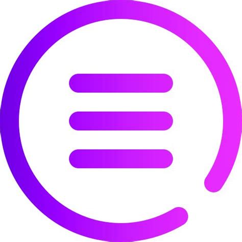 Navigation Menu Icon Png Gradient Color Shape Gradient Color Color Shapes Color