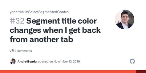 Segment Title Color Changes When I Get Back From Another Tab Issue