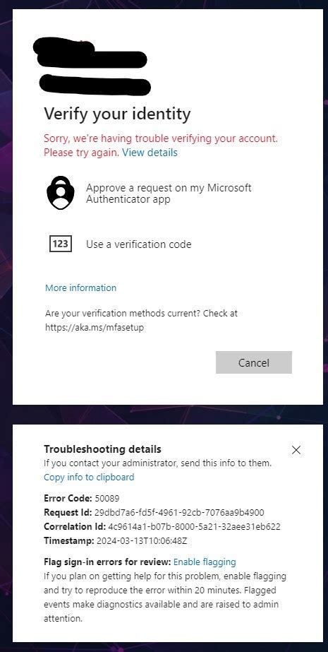 A Shared Folder On Onedrive Requires Authenticator Code The Microsoft Authenticator Does Not
