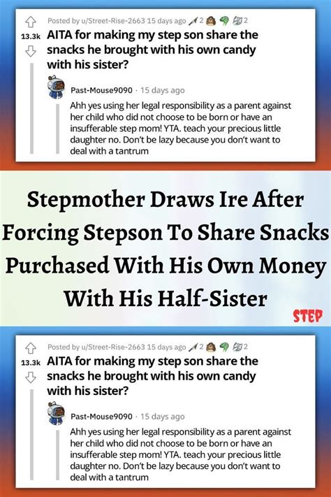 Stepmother Draws Ire After Forcing Stepson To Share Snacks Purchased With His Own Money With His