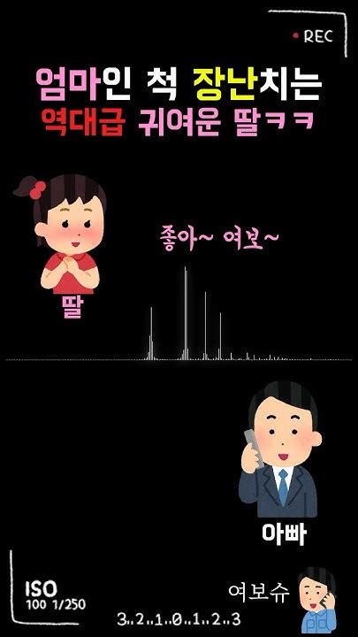 엄마인 척 아빠한테 장난치는 귀여운 딸 ㅎㅎ Youtube