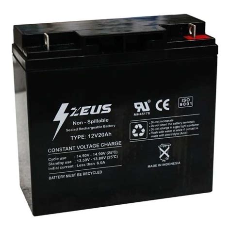 Promo Aki Genset Ah V V Ah V Ah Vrla Zeus Baterai Mf Kering Diskon Di Seller