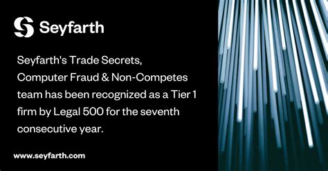 Seyfarths Trade Secrets Group Earns Top Tier Ranking From Legal 500
