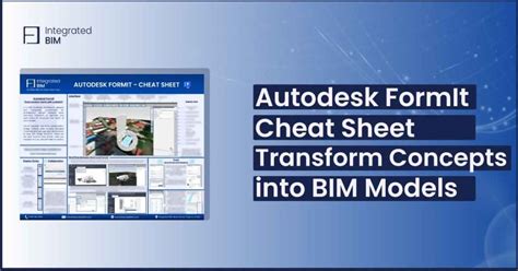 Get Autodesk Formit Cheat Sheet Optimize Conceptual Design