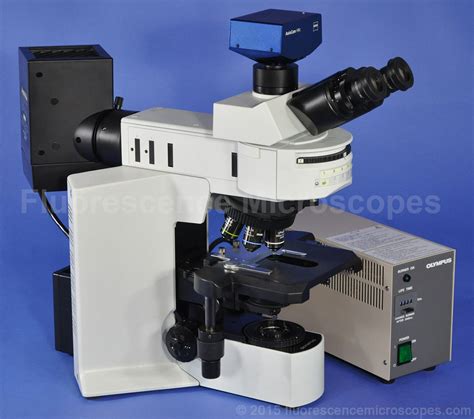 Fluorescence Microscopes Olympus Model Bx51 Trinocular Upright Uplanfl Objectives