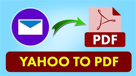 How To Export Yahoo Email To PDF File Format