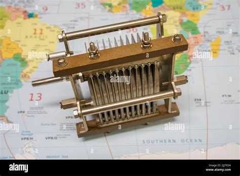 Hoogkerk Netherlands November 10 2021 Tuning Capacitor Or Rotary Variable Capacitor Located