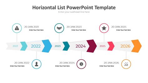 Horizontal List PowerPoint Template PPTUniverse