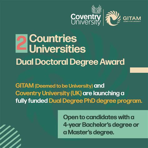 Gitam And Coventry University Are Accepting Applications For A Fully