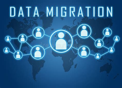 Data Migration Text Concept Stock Illustration Illustration Of