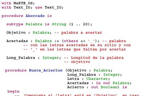 Lenguaje De Programacion Jose Bernal Programa En Lenguaje Ada