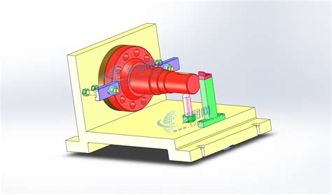 输出轴铣键槽机械夹具设计sw21版三维模型cad图纸说明书c24688 艺图网