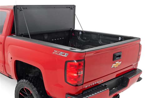 Rough Country 49119551 Rc Hard Tri Fold Flip Up Bed Cover Custom Offsets