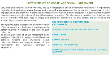Prevention Of Sexual Harassment Of Women At Workplace Poshpptpptx