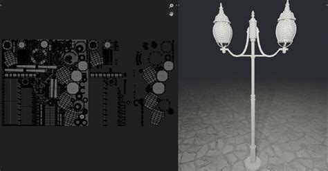 Set Of Bounded Street Lamps 3D Model CGTrader