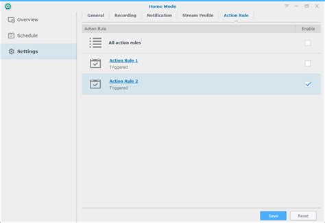 특정 상황을 위해 동적으로 조정할 수 있는 녹화 모드 구축 Surveillance Station 시작하기 Synology