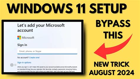 How To Bypassskip Microsoft Account In Windows 11 Setup 23h224h2 100 Working Youtube