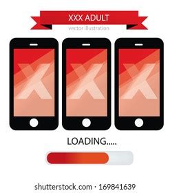 Mobile Phone Xxx Vector Illustration Stock Vector Royalty Free 169841639 Shutterstock