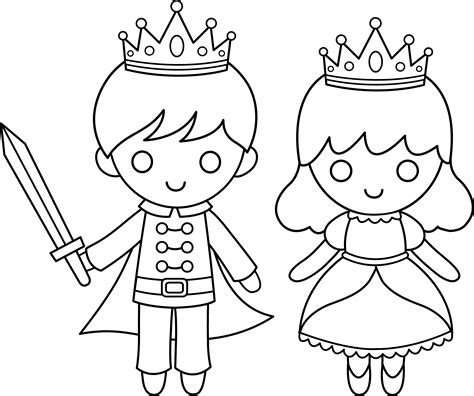 Prince And Princess Drawing At Explore Collection