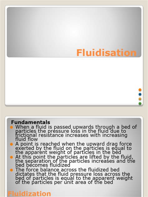 Fluidisation Pdf Pdf Fluidization Chemical Reactor
