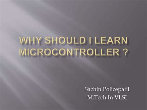 Microcontroller Ppt