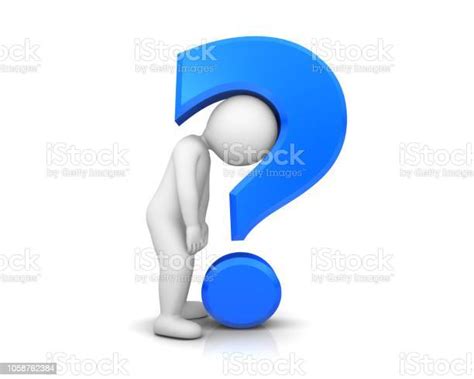 났을 기호 물음표 블루 3d 심문 포인트 질문 기호 슬픈 피곤 걱정된 부러진된 지팡이 남자 그림 사람 분실 자 흰색 절연 불확실 3차원 형태에 대한 스톡 사진 및 기타
