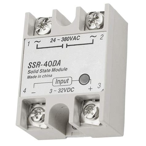 XLX 2PCS SSR 25DA 10DA 40DA Single Phase DC Solid State Relay Module Load 24 380VAC Controlled