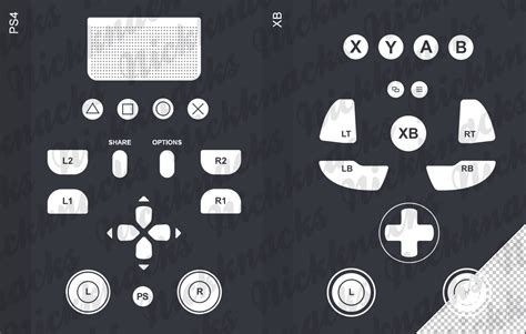 Controller Overlays And Button Kits 3 Styles X7 Controllers Keyboardmouse
