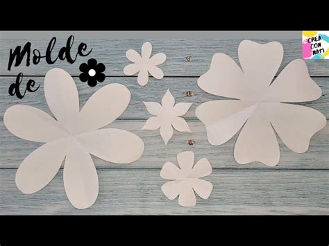 Molde De Flor Grande De Papel Para Imprimir Free