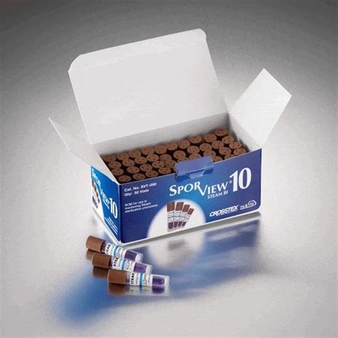 Self Contained Steam Biological Indicators 50 Bx Crosstex Svt