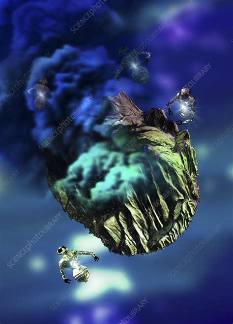 Asteroid Mining Artwork Stock Image F006 8982 Science Photo Library