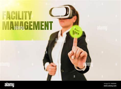 Conceptual Caption Facility Management Business Showcase Multiple