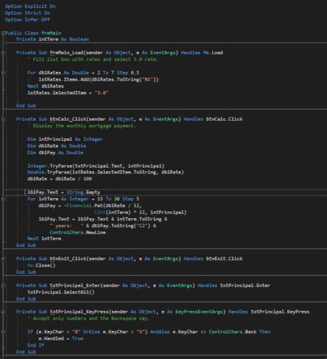 option explicit on option strict on option infer off