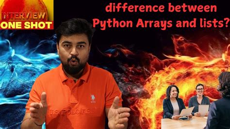 Learn What Is The Difference Between Python Arrays And Lists Youtube