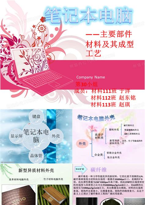 笔记本电脑介绍ppt模板下载 编号qbpnjezb 熊猫办公
